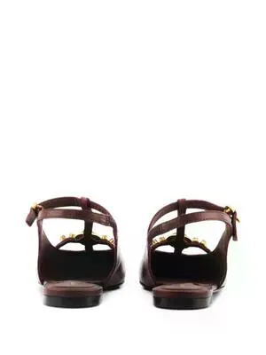 Etro Embellished T-bar Ballet Flats