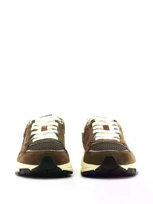 AUTRY Hyperway Suede-panel Low-top Sneakers - Brown