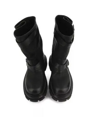 Elena Iachi Buckle-strap Biker Boots