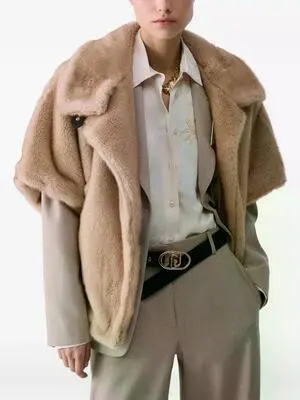 Liu Jo Cape In Faux Fur