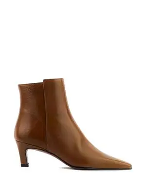 PAUL WARMER Milia Pointed-toe Ankle Boots - Brown