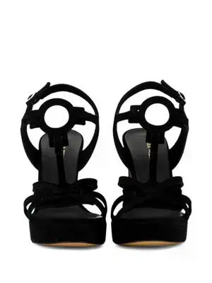 PAUL WARMER Paris Suede Heeled Sandals
