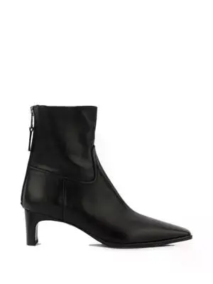 Elena Iachi Pointed-toe Zip-back Ankle Boots - Black