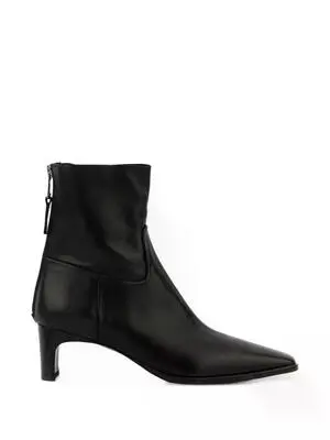 Elena Iachi Pointed-toe Zip-back Ankle Boots - Black