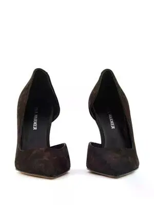 PAUL WARMER Suede D'orsay Pumps - Brown