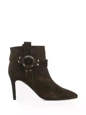 PAUL WARMER Arizona Ring-embellished Ankle Boots - Brown