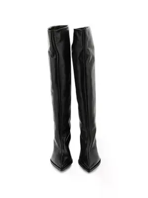 Elena Iachi Thais Sharp Knee-high Boots - Black