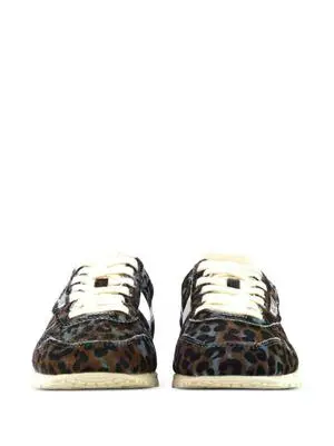 AUTRY Windspin Leopard-print Sneakers - Grey