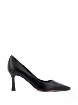 PAUL WARMER Kate Pointed-toe Leather Pumps - Black