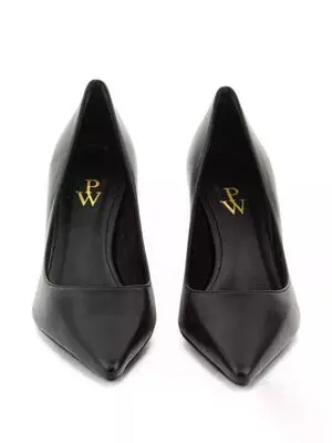PAUL WARMER Kate Pointed-toe Leather Pumps