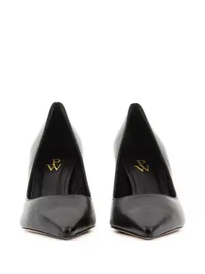 PAUL WARMER Kate Pointed-toe Leather Pumps