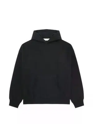 ESSENTIALS Logo-print Cotton Hoodie - Black