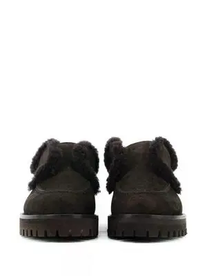LE SILLA Yacht Shearling-trim Loafers