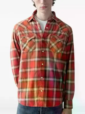 CARTER YOUNG Plaid Flannel Western Shirt