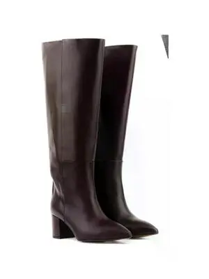 TORAL SHOES Pointed-toe Knee-high Boots - Red