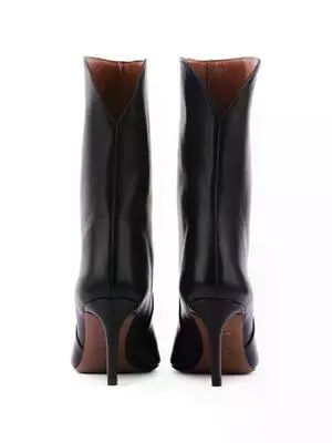 PAUL WARMER Melinor Pointed-toe Boots - Black