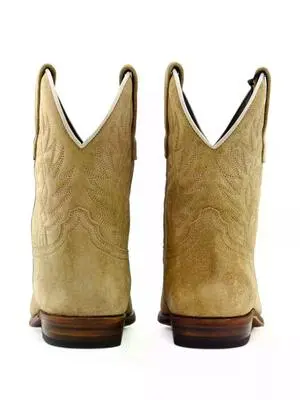 PAUL WARMER Kansas Leather Cowboy Boots