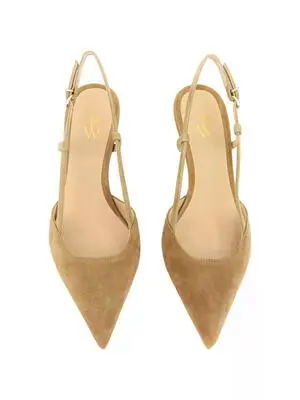 PAUL WARMER Shii Suede Slingback Pumps