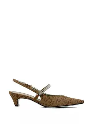 Roberto Festa Mallory Leopard-print Slingback Pumps