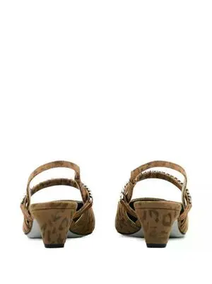 Roberto Festa Mallory Leopard-print Slingback Pumps