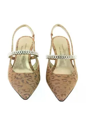 Roberto Festa Mallory Leopard-print Slingback Pumps