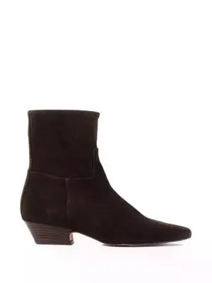 TORAL SHOES Irene Suede Ankle Boots - Brown