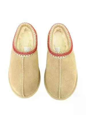 UGG Tasman Embroidered Slippers - Neutrals