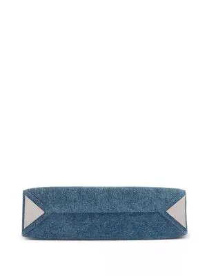 Attico Small Le Passeggiata Denim Shoulder Bag - Blue