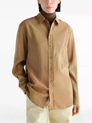 LEMAIRE Straight Shirt In Dry Silk