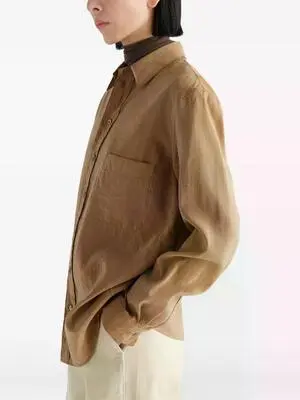 LEMAIRE Straight Shirt In Dry Silk