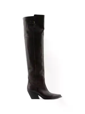 Elena Iachi Sharp Over-the-knee Boots - Brown