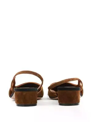 PAUL WARMER Loulou Suede Slingback Pumps