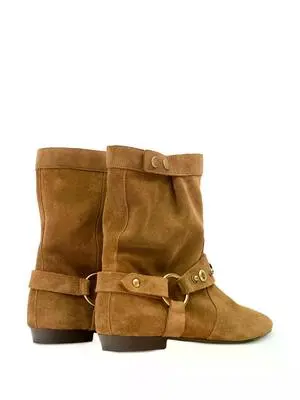 Isabel Marant Étoile Stania Stud-embellished Boots - Brown