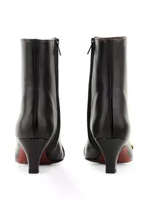 PAUL WARMER Buckle-detail Square-toe Ankle Boots