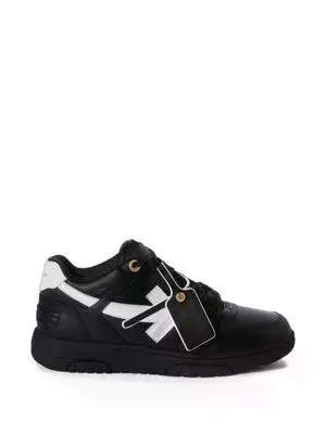 OFF-WHITE Out Of Office Leather Sneakers - Black