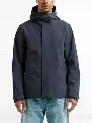 DIDRIKSONS Logan Hooded Logo-print Jacket - Blue