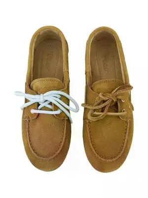 POSA Suede Boat Shoes - Brown