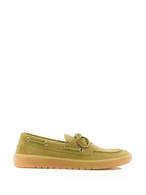 POSA Suede Boat Shoes - Neutrals
