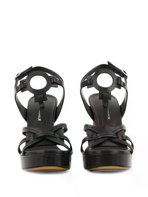 PAUL WARMER Paris Leather Heeled Sandals