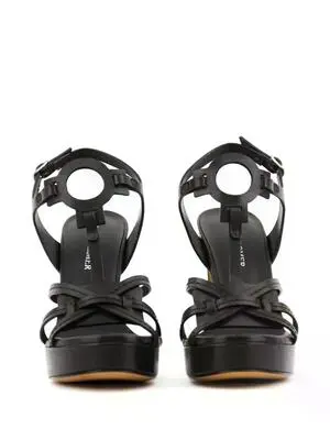 PAUL WARMER Paris Leather Heeled Sandals
