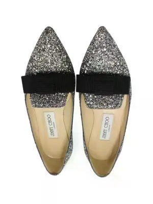 JIMMY CHOO Gala Bow Loafers