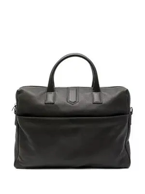 Canali Leather Briefcase - Brown