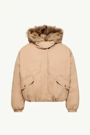 Moncler Cheveche Hooded Short Down Jacket