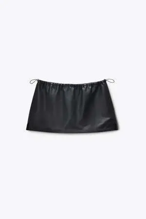 Alexander Wang Mini Skirt With Bungee Drawcord - Black