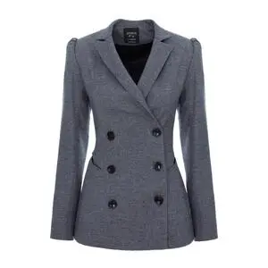 AVENUE N°29 Hourglass Double Breasted Wool Blazer