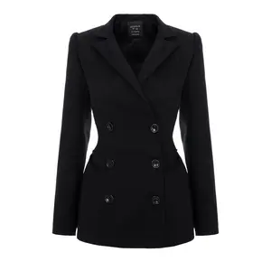 AVENUE N°29 Hourglass Double Breasted Wool Blazer