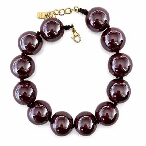 MICHAEL NASH JEWELRY Lucy Chocolate Gumball Necklace - Brown