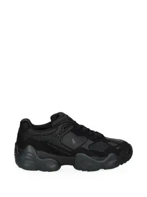 POLO RALPH LAUREN Logo-patch Panelled Sneakers - Black