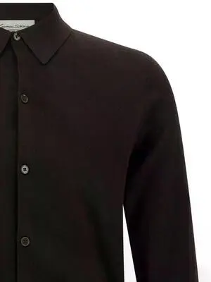 LARMERI STUDIO Button-up Long-sleeved Polo Shirt