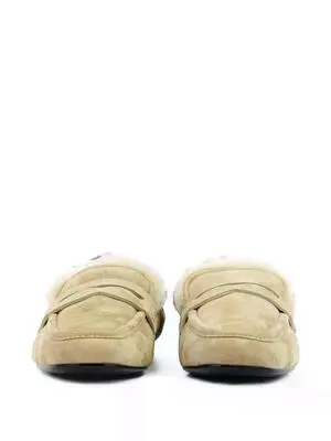 GUGLIELMO ROTTA Shearling-lined Suede Loafers
